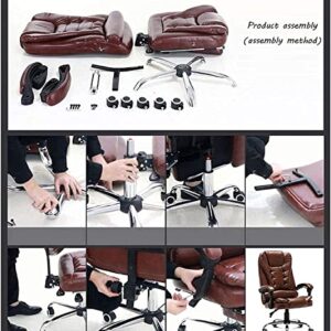 RILOOP Office Chair for Lumbar Support with Swivel Ergonomic Executive Chair Dining Room Computer Gaming Chair Learning Desk Chair Meeting Chair Living Room