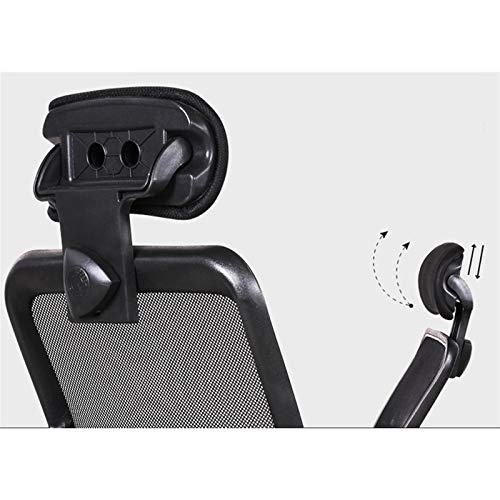 Mlaea Lawyer Hospital Office Chair, Adjustable Height Armchair High Back Comfortable Desk Chairs, Executive Swivel Chair, 48 * 48 * 64-74CM(Color:Black)