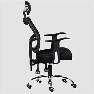 Mlaea Lawyer Hospital Office Chair, Adjustable Height Armchair High Back Comfortable Desk Chairs, Executive Swivel Chair, 48 * 48 * 64-74CM(Color:Black)