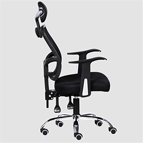 Mlaea Lawyer Hospital Office Chair, Adjustable Height Armchair High Back Comfortable Desk Chairs, Executive Swivel Chair, 48 * 48 * 64-74CM(Color:Black)