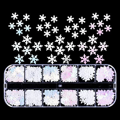 Snowflake Glitter Resin Fillings Flakes Sequins Epoxy Resin Mold Filler for DIY Jewelry Making Nail Art Decor