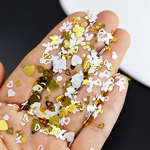 Heart Glitter Resin Fillings Flakes Sequins Epoxy Resin Mold Filler for DIY Jewelry Making Nail Art Decor