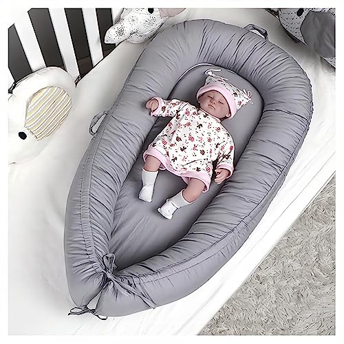 CUAIBB Baby Lounger for Newborn, Baby Nest Sleeper Newborn Lounger, Portable Baby Lounger for Baby 0-12 Months, Cosleeping Baby Bed Infant Lounger Bed in Bed - Green