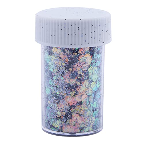 Craft Glitter Set 12 Colors Holographic Glitter Sequins Resin Rainbow Glitter for Body Face Nail Art Craft