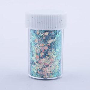 Craft Glitter Set 12 Colors Holographic Glitter Sequins Resin Rainbow Glitter for Body Face Nail Art Craft