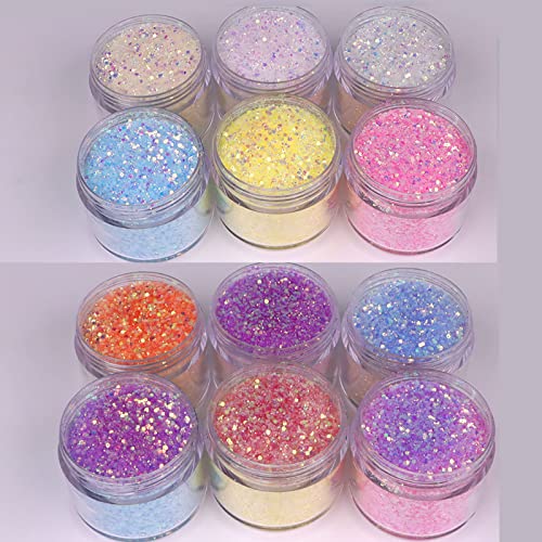 Mixed Colourful Glitter Sequins for Resin Craft Glitter Body Face Hair Glitter Nail Sequins 3D Nail Art Decoration