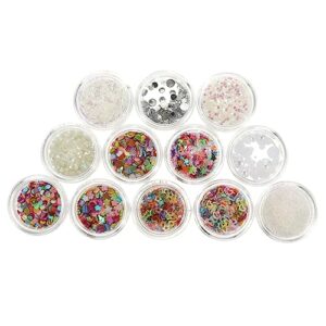 vaguelly 1 set eye makeup sequins nail sequins glitter nail sequins flakes nail polish applique multipurpose sequins eye makeup sticker glitter sequins flash eye makeup stickers