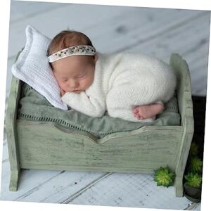 ibasenice 1pc Cot Photo Props Newborn Props Newborn Crib Wood Crib Wooden Crib Prop Baby Photo Prop Crib Photo Prop Baby Photo Crib New Born Photo Crib New Born Photography Crib Wooden Baby