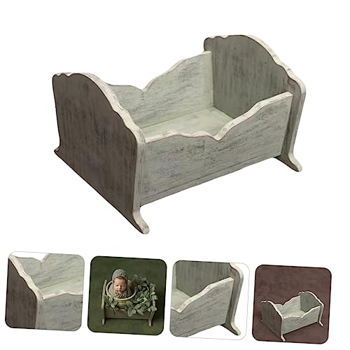 ibasenice 1pc Cot Photo Props Newborn Props Newborn Crib Wood Crib Wooden Crib Prop Baby Photo Prop Crib Photo Prop Baby Photo Crib New Born Photo Crib New Born Photography Crib Wooden Baby