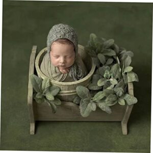 Alasum 1pc Cot Photo Props Newborn Crib Wooden Crib Newborn Props Infant Photo Crib Baby Photo Prop Baby Photography Bed Wood Green New Born Photo Crib Baby Photography Crib Modeling Baby