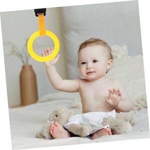 Lurrose Accessories Infant Rings Rings Bracket Hanging Ring Handle The Fence Adjust Kid cots Wristband Crib Hanging Pull Rings Infant Bed Ring Bracket Ring Crib for Plastic