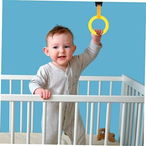 Lurrose Accessories Infant Rings Rings Bracket Hanging Ring Handle The Fence Adjust Kid cots Wristband Crib Hanging Pull Rings Infant Bed Ring Bracket Ring Crib for Plastic