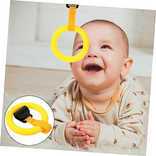 Lurrose Accessories Infant Rings Rings Bracket Hanging Ring Handle The Fence Adjust Kid cots Wristband Crib Hanging Pull Rings Infant Bed Ring Bracket Ring Crib for Plastic