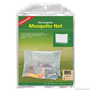 Coghlan's Single Wide Rectangular Mosquito Net, Green, Single Wide / 240-mesh & 9640 32x78 Mosquito Bed Net, Multicolor, Single Wide / 180-mesh