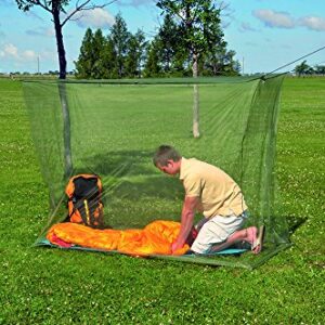 Coghlan's Single Wide Rectangular Mosquito Net, Green, Single Wide / 240-mesh & 9640 32x78 Mosquito Bed Net, Multicolor, Single Wide / 180-mesh