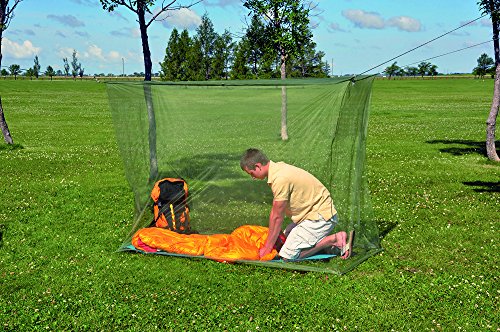 Coghlan's Single Wide Rectangular Mosquito Net, Green, Single Wide / 240-mesh & 9640 32x78 Mosquito Bed Net, Multicolor, Single Wide / 180-mesh