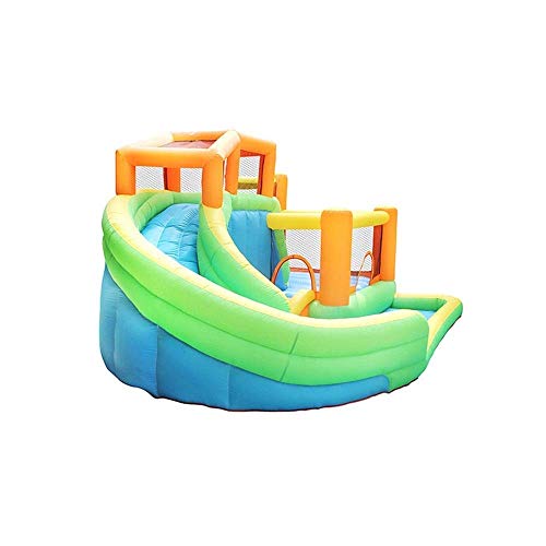 Castle Bouncer with Slide Inflatable Castle Family Children's Playground Outdoor Play Equipment Small Trampoline Slide Combination Inflatable Castle