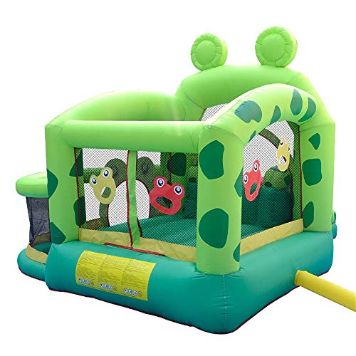 Bouncy Castle, Inflatable Castle Indoor and Outdoor Children's Castle Trampoline Inflatable Castle Slide Playground for Home Children's Playground Inflatable Castle (Green 330×300×225Cm)