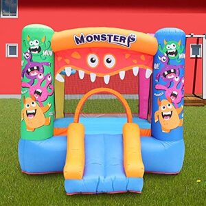 Bouncy Castle, Inflatable Castle Inflatable Castle Large Slide Outdoor Amusement Equipment Water Inflatable Children's Playground for Kids