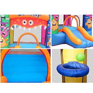 Bouncy Castle, Inflatable Castle Inflatable Castle Large Slide Outdoor Amusement Equipment Water Inflatable Children's Playground for Kids