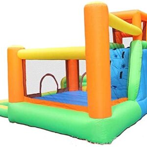 Kids Bouncy Castle Inflatable Castle Family Children's Playground Outdoor Play Equipment Small Trampoline Slide Combination Inflatable Bouncer Bounce House