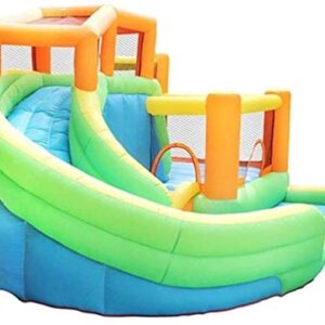 Kids Bouncy Castle Inflatable Castle Family Children's Playground Outdoor Play Equipment Small Trampoline Slide Combination Inflatable Bouncer Bounce House