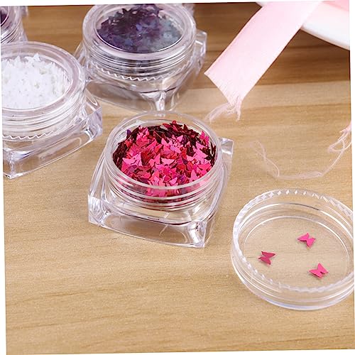 FOMIYES 1 Set 12 Metal Decor Nail Art Accessories Face Glitter Stickers Nail Foil Glitter Flakes Flake Glitter Nail Foil Glitter Nail Kit Creative Manicure Sequins Nail Stickers Nail Set