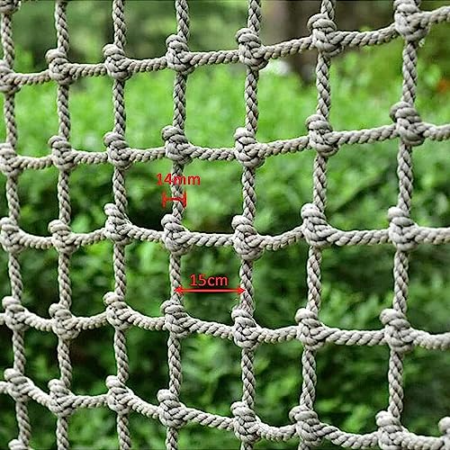 EkiDaz HXRW Rope Net Kids Safety Net Anti-Fall Climbing Cargo Netting Obstacle Courses Climbing Net for Outdoor Playground Treehouse Playground Sets for Backyards (Size : 1 * 1m(3.3 * 3.3ft))