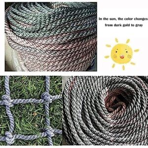 EkiDaz HXRW Rope Net Kids Safety Net Anti-Fall Climbing Cargo Netting Obstacle Courses Climbing Net for Outdoor Playground Treehouse Playground Sets for Backyards (Size : 1 * 1m(3.3 * 3.3ft))