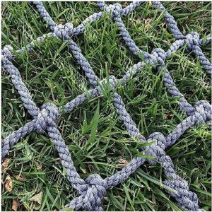 EkiDaz HXRW Rope Net Kids Safety Net Anti-Fall Climbing Cargo Netting Obstacle Courses Climbing Net for Outdoor Playground Treehouse Playground Sets for Backyards (Size : 1 * 1m(3.3 * 3.3ft))