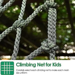 EkiDaz HXRW Rope Net Climbing Net Outdoor Kids Climbing Frame Net Climbing Cargo Net, Sturdy Protective Safety Net Rope Ladder Net Playground Sets for Backyards (Size : 2 * 3m(6.6 * 9.9ft))