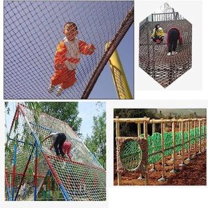 EkiDaz HXRW Rope Net Climbing Net Outdoor Kids Climbing Frame Net Climbing Cargo Net, Sturdy Protective Safety Net Rope Ladder Net Playground Sets for Backyards (Size : 2 * 3m(6.6 * 9.9ft))