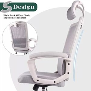 ZLBYB Mesh Office Computer Swivel Desk Task Ergonomic Executive High Back Chair