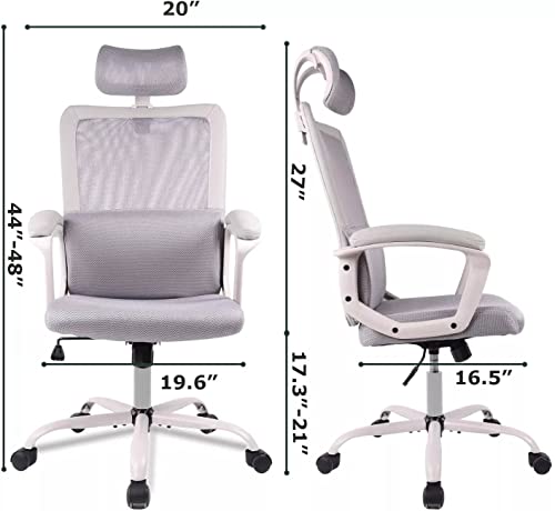 ZLBYB Mesh Office Computer Swivel Desk Task Ergonomic Executive High Back Chair