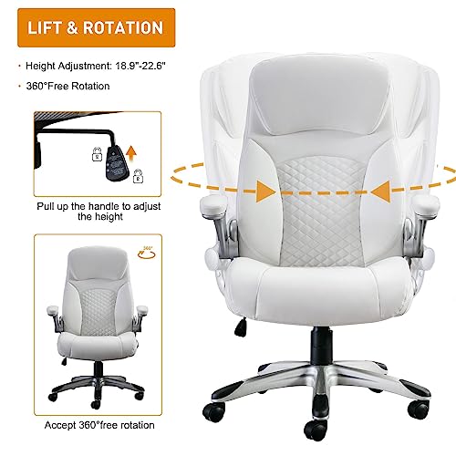 Phoenix Home Executive Office Chair, White