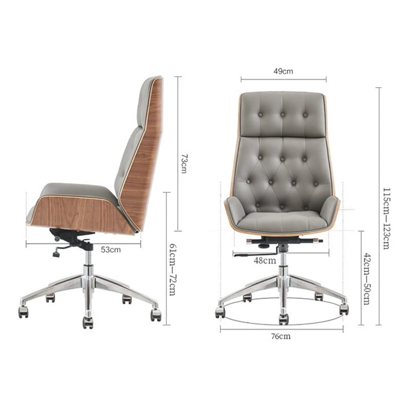 JFGJL Executive Massage Ergonomic Swivel High Back Thick Cushion PU Leather Office Chair