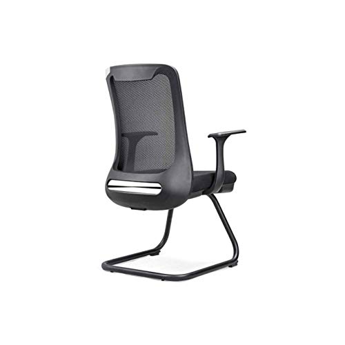 ZLBYB Conference Chair Office Chair Meeting Room Training Chair Arched Computer Mesh Chair Executive Reception Chair with Sled Base (Color : E)