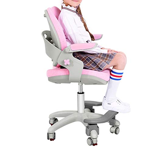 ZLBYB Children's Study Chair Primary School Home Desk Office Adjustable Lift Seat Back Chair Writing Chair Stool