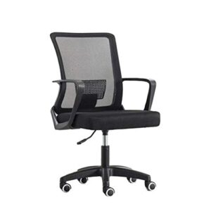 zlbyb furniture mid-back black mesh multifunction executive swivel ergonomic office chair with adjustable arms