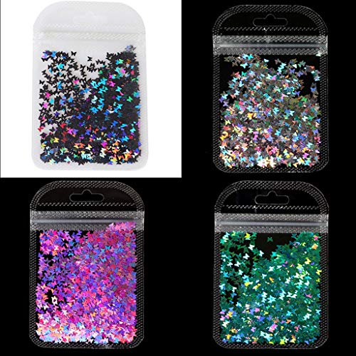 lixuesong Flakes Chunky Glitter Sequins Chunky Resin Fillers DIY Nail Art Resin Supplies Epoxy Resin Fillers for DIY Mixed Sequins