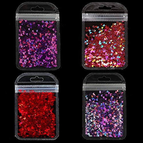 lixuesong Flakes Chunky Glitter Sequins Chunky Resin Fillers DIY Nail Art Resin Supplies Epoxy Resin Fillers for DIY Mixed Sequins