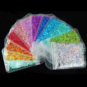 lixuesong Flakes Chunky Glitter Sequins Chunky Resin Fillers DIY Nail Art Resin Supplies Epoxy Resin Fillers for DIY Mixed Sequins