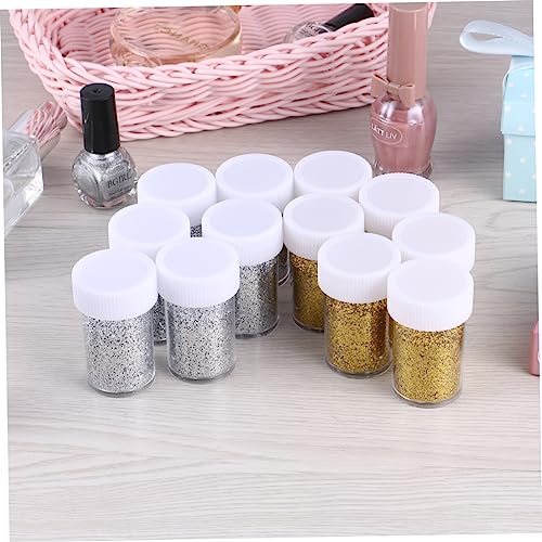 Glitter Pigment 12 Flash Powder Glitter Pigment Glitter Powder Craft Supplies Pigment Manual Glitter Sequins Shimmering Powder Glitter Sequins