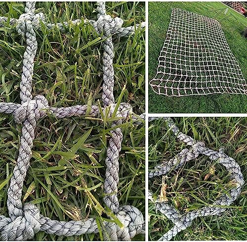 EkiDaz HXRW Rope Net Protective Safety Net Climbing Net for Kids Climbing Cargo Netting Obstacle Course Training Climbing Net Playground Sets for Backyards (Size : 4 * 5m(12.12 * 15.15ft))