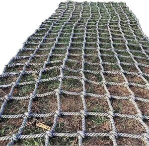 ekidaz hxrw rope net climbing net for kids climbing cargo netting outdoor playing rope ladder net treehouse net playground sets for backyards (size : 2 * 3m(6.6 * 9.9ft))