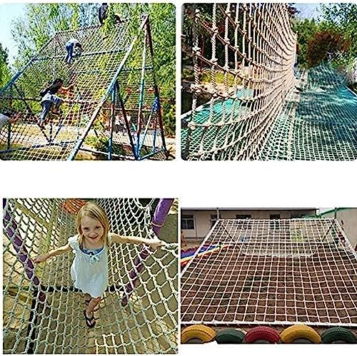 EkiDaz HXRW Rope Net Kids Protective Safety Net Climbing Cargo Netting Outdoor Rope Climbing Net Fall Protection Safety Net Playground Sets for Backyards (Size : 2 * 5m(6.6 * 15.15ft))