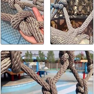 EkiDaz HXRW Rope Net Kids Protective Safety Net Portable Net Rope Climbing Net for Indoor Outdoor Climbing Cargo Net Playground Sets for Backyards (Size : 3 * 6m(9.9 * 18.18ft))