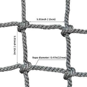 EkiDaz HXRW Rope Net Kids Protective Safety Net Portable Net Rope Climbing Net for Indoor Outdoor Climbing Cargo Net Playground Sets for Backyards (Size : 3 * 6m(9.9 * 18.18ft))