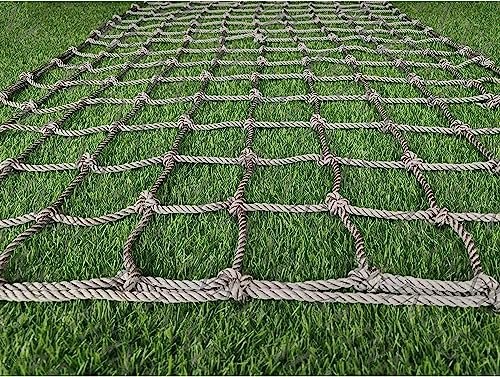 EkiDaz HXRW Rope Net Climbing Net for Kids Protective Safety Net Portable Rope Net for Outdoor Treehouse Playground Playground Sets for Backyards (Size : 4 * 7m(12.12 * 21.21ft))