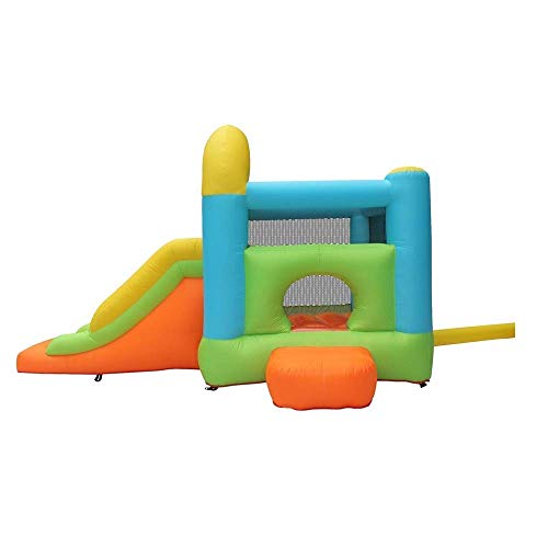 Castle Bouncer with Slide Inflatable Castle Playground Equipment Children's Play House Indoor and Outdoor Small Trampoline Inflatable Bouncy Castle